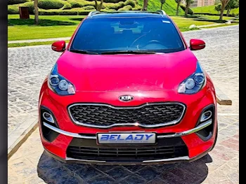 Kia Sportage SUV 2x4 Red For Rent in QAR