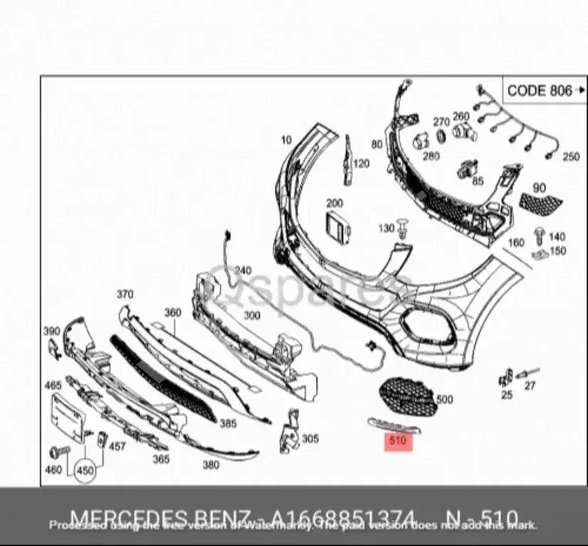 - Mercedes-Benz ML-Class - Body Parts & Mirrors Genuine Part With ...