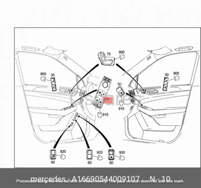 - Mercedes-Benz A-Class - Interior Parts Genuine Part With Delivery For ...
