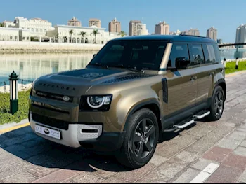 Land Rover Defender Light Brown SUV 4x4 For Rent in Qatar
