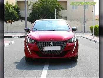 Peugeot 208 GT Red Hatchback For Rent in Qatar
