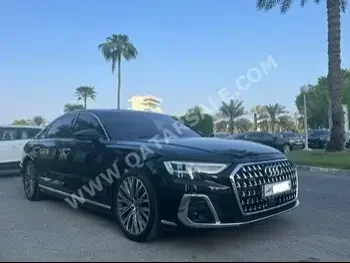 Audi A8L Black Sedan For Rent in Qatar