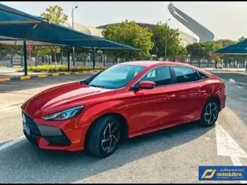 MG GT Maroon Sedan For Rent in Qatar