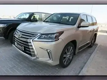Lexus LX 570 Gold 2017 For Sale in Qatar