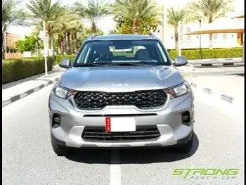Kia SONET Grey SUV 2x4 For Rent in Qatar