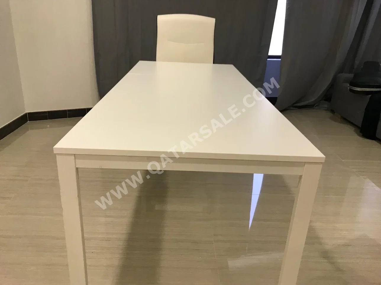 Tables & Sideboards - White 2022 Qatar - MDF Table & Chairs Metal ...