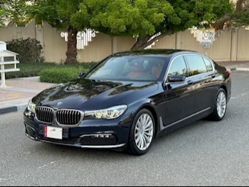 BMW 7-Series 730 Li Dark Blue 2018 For Sale in Qatar