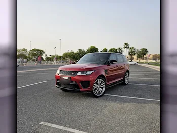 Land Rover Range Rover Sport SVR Red 2017 For Sale in Qatar