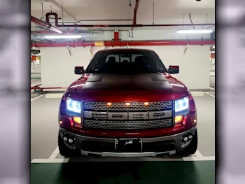 Ford Raptor SVT Maroon 2014 For Sale in Qatar