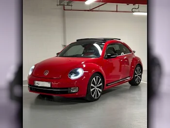 Volkswagen Beetle Turbo R Red 2015 For Sale in Qatar