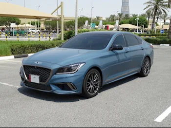 Genesis G80 Blue 2018 For Sale in Qatar