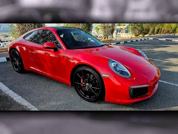 Porsche 911 Carrera S Red 2017 For Sale in Qatar