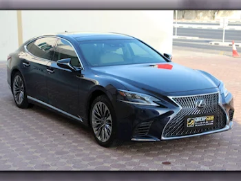 Lexus LS 500 Dark Blue 2018 For Sale in Qatar