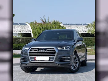 Audi Q7 45 TFSI Quattro Gray 2019 For Sale in Qatar