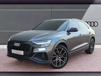 Audi Q8 S-Line Gray 2021 For Sale in Qatar