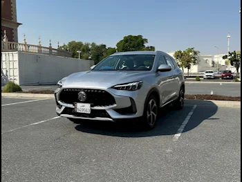 MG HS Silver SUV 2x4 For Rent in Qatar