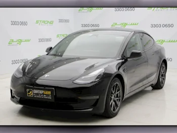 Tesla Model 3 Black 2021 For Sale in Qatar