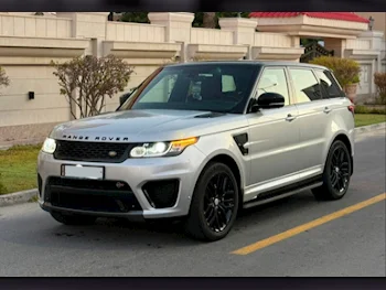 Land Rover Range Rover Sport SVR Silver 2015 For Sale in Qatar