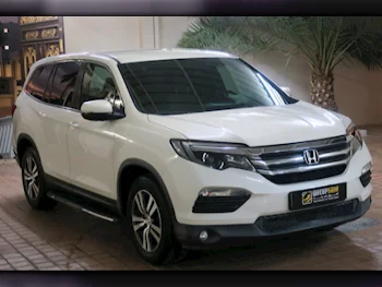 Honda Pilot White 2016 For Sale in Qatar