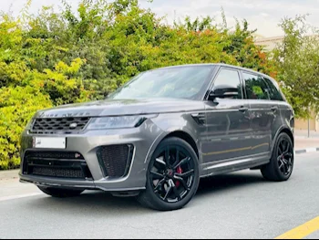 Land Rover Range Rover Sport SVR Gray 2019 For Sale in Qatar