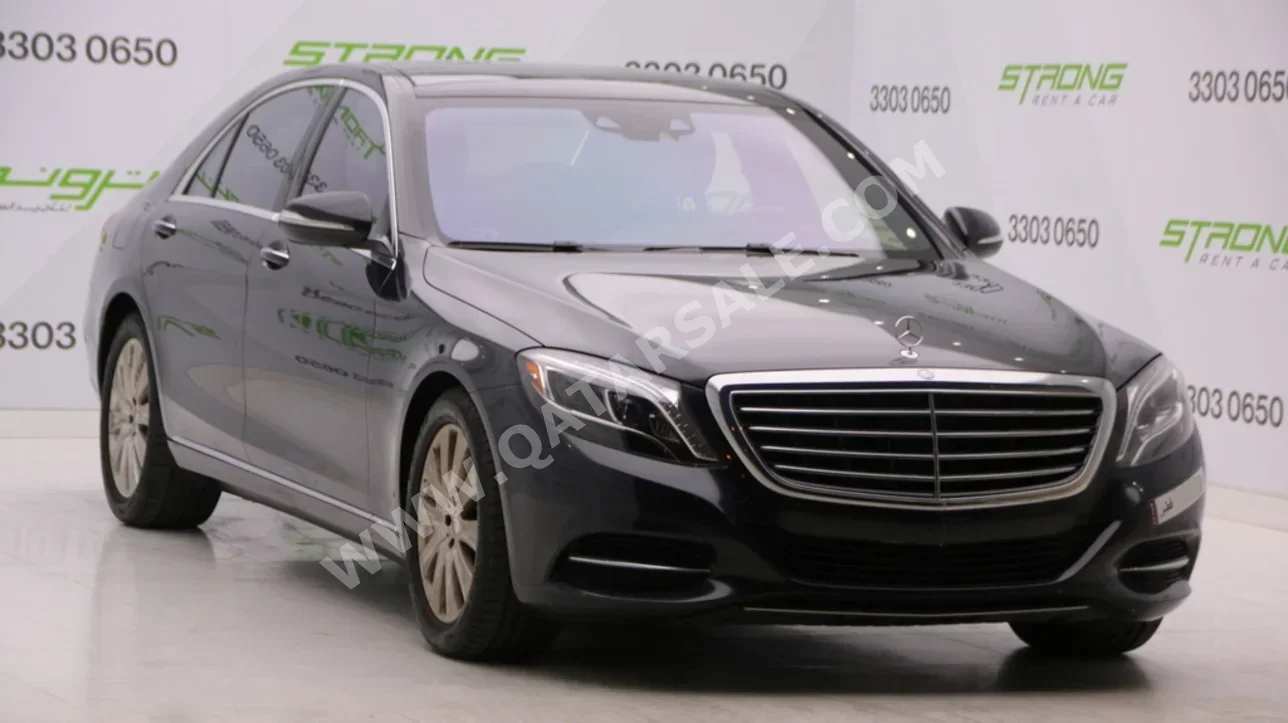 Mercedes-Benz S-Class 550 Black 2015 For Sale in Qatar
