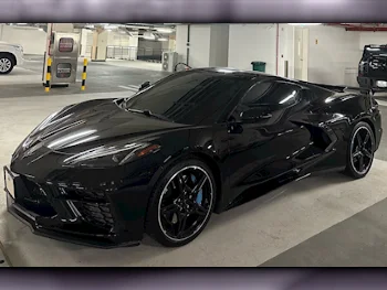 Chevrolet Corvette C8 LT3 Black 2020 For Sale in QAR