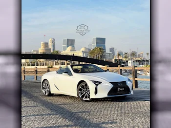 Lexus LC 500 White 2021 For Sale in Qatar