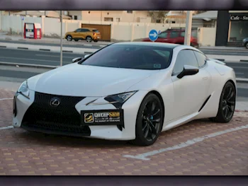 Lexus LC 500 White 2018 For Sale in Qatar