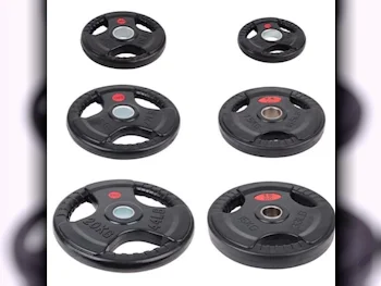 Weights - Dumbbell Plate - Round - Black For Sale in Qatar