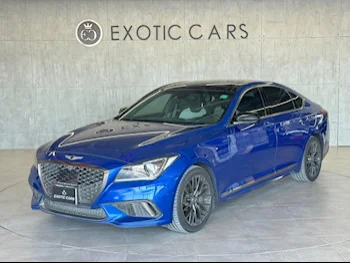 Genesis G80 Blue 2018 For Sale in Qatar
