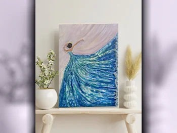 Wall Art / Canvas Acrylic Rectangle - Blue Unframed Nature Scenes ...