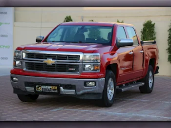 Chevrolet Silverado Z71 Red 2015 For Sale in Qatar