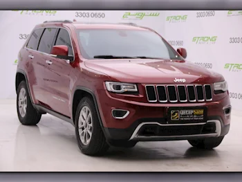 Jeep Grand Cherokee Limited Maroon 2015 For Sale in Qatar