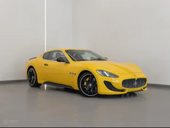 Maserati GranTurismo Yellow 2015 For Sale in Qatar