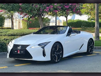 Lexus LC 500 White 2023 For Sale in Qatar