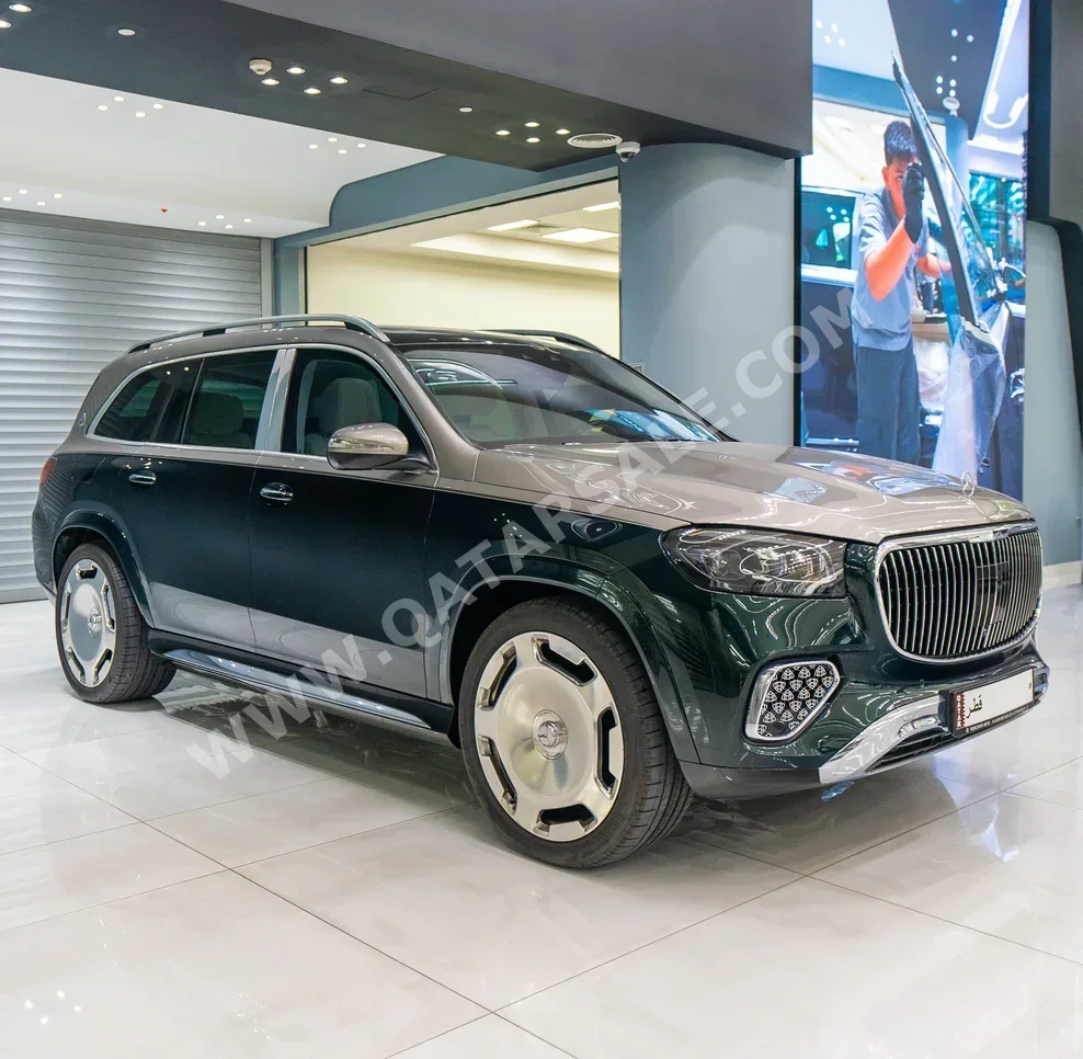 Mercedes-Benz GLS 600 Maybach Green and Beige 2024 For Sale in Qatar