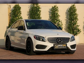 Mercedes-Benz C-Class 240 White 2016 For Sale in Qatar