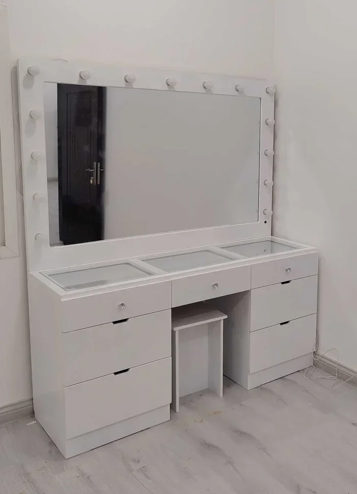 Wardrobes & Dressers - Doha Furniture - Dressing Table, Mirror, Chair ...