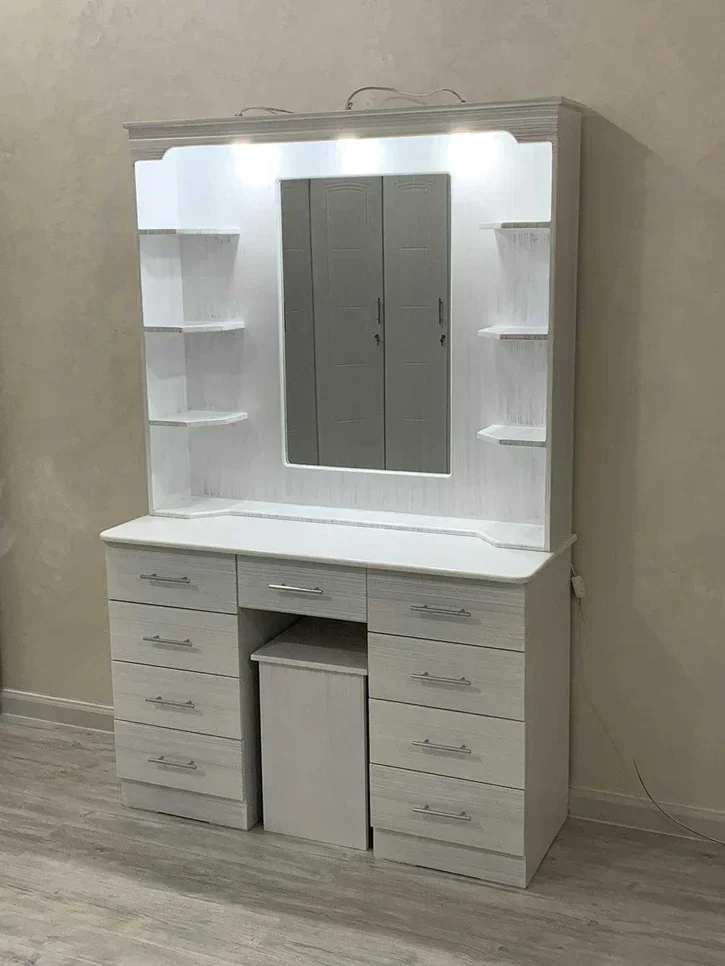 Wardrobes & Dressers - Doha Furniture - Dressing Table, Mirror, Chair ...