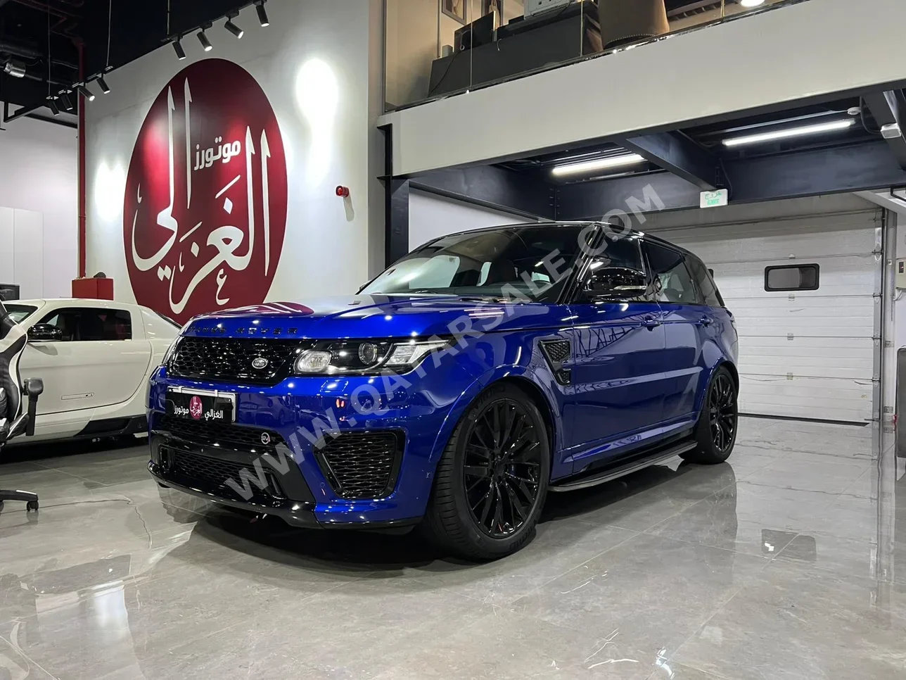 Land Rover Range Rover Sport SVR Blue 2016 For Sale in Qatar