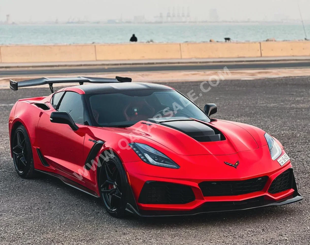 Chevrolet Corvette ZR1 Red 2019 For Sale in Qatar