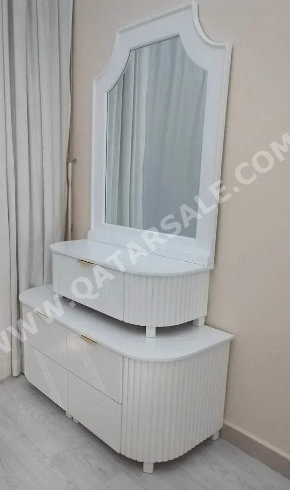 Wardrobes & Dressers - Dressing Table, Mirror, Chair & 2 Shelving Units ...