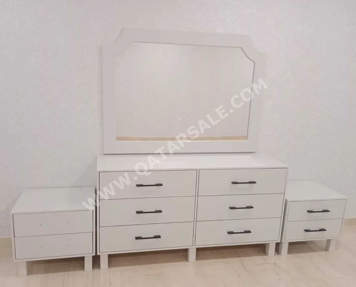 Wardrobes & Dressers - Dressing Table, Mirror, Chair & 2 Shelving Units ...