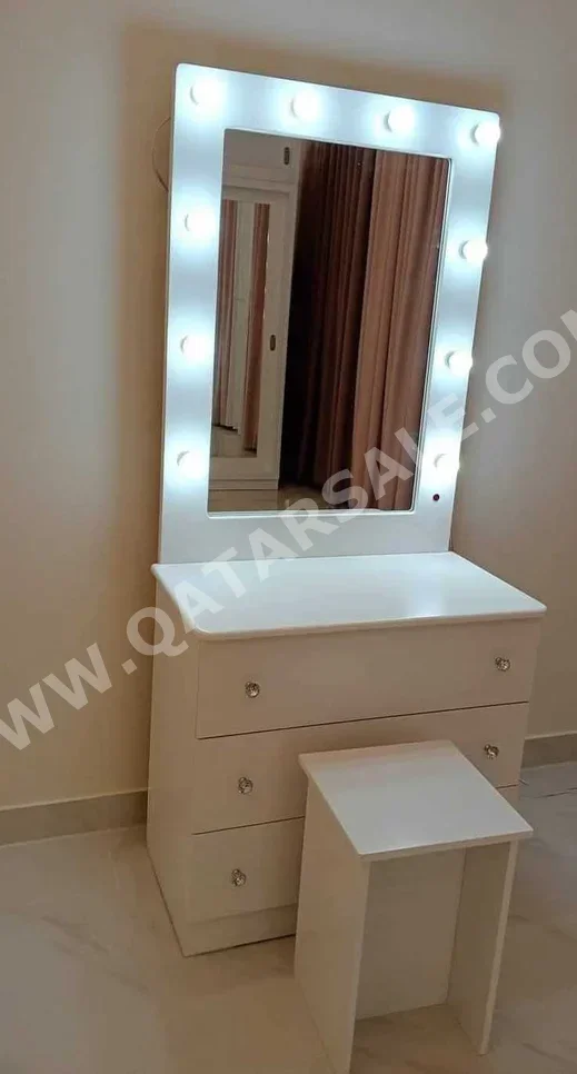 Wardrobes & Dressers - Dressing Table, Mirror, Chair & 2 Shelving Units ...