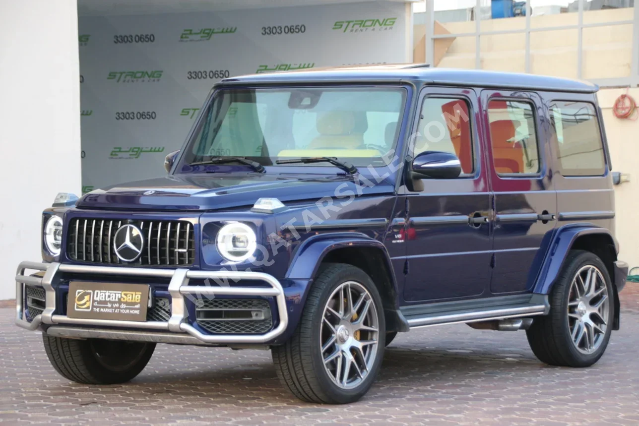 Mercedes-Benz G-Class 63 AMG Dark Blue 2021 For Sale in Qatar