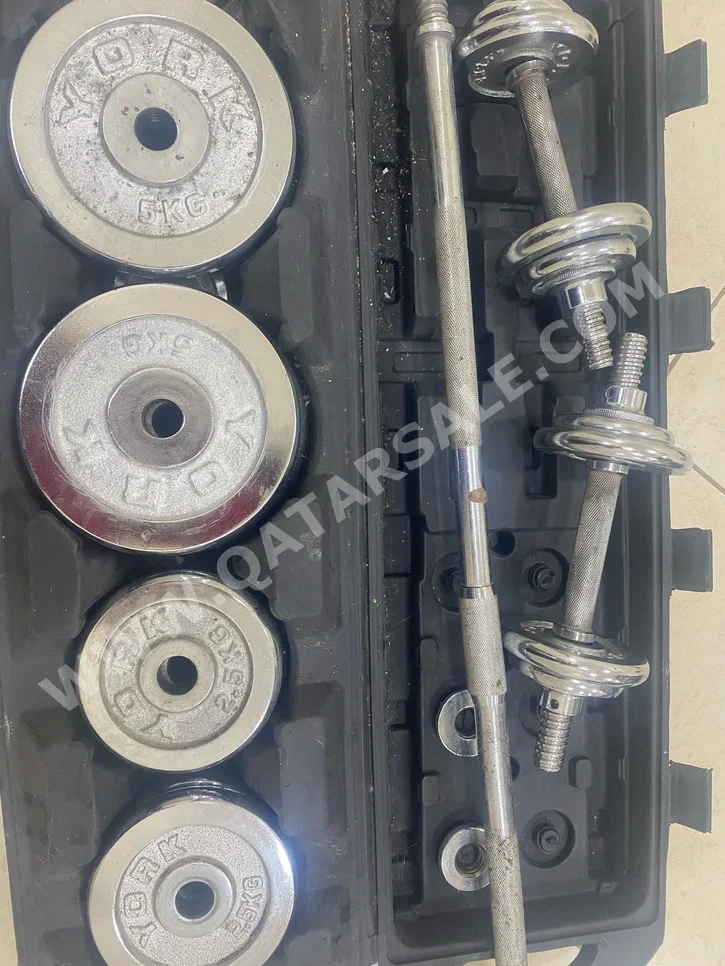 Weights - Dumbbell Plate - Round Chrome - Multicolor 2022 For Sale in Qatar