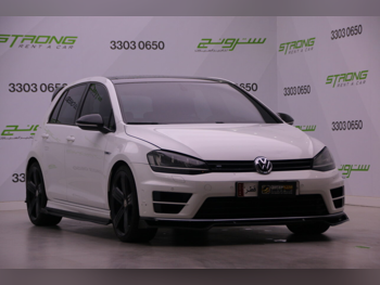 Volkswagen Golf R White 2015 For Sale in Qatar