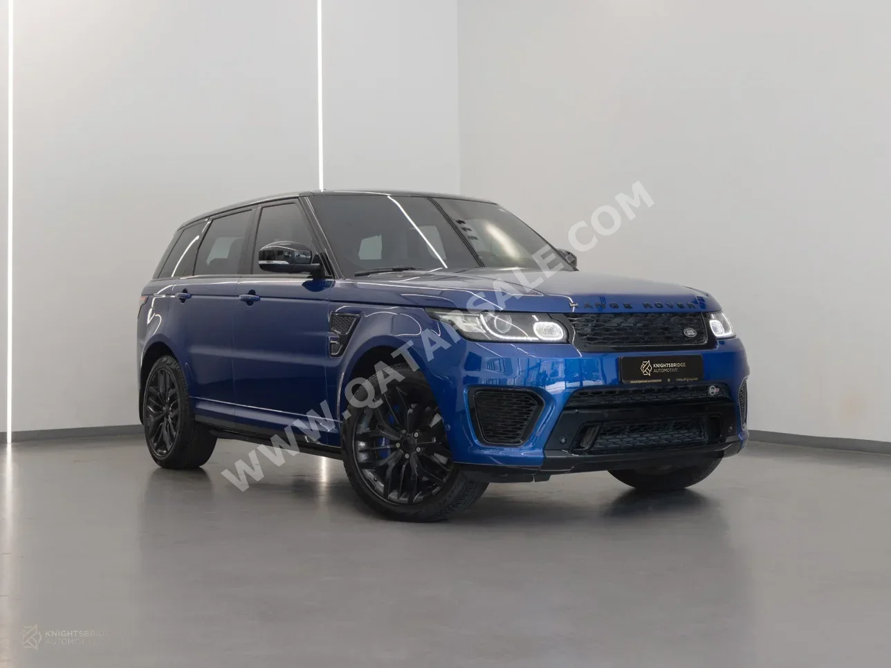 Land Rover Range Rover Sport SVR Blue 2015 For Sale in Qatar