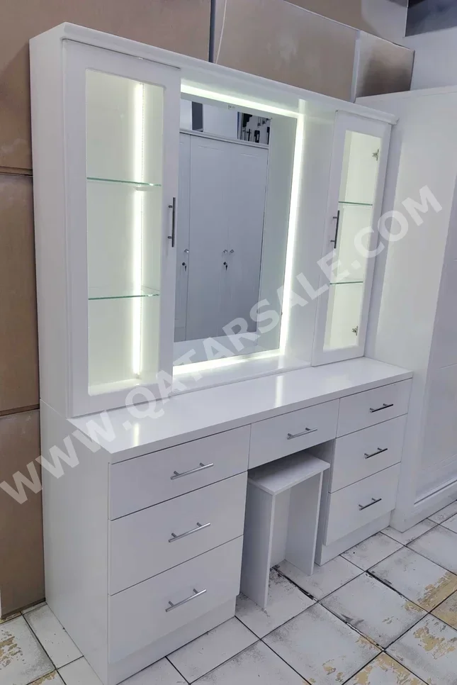 Wardrobes & Dressers - Dressing Table, Mirror, Chair & 2 Shelving Units ...