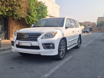 Lexus LX 570 S White 2015 For Sale in Qatar
